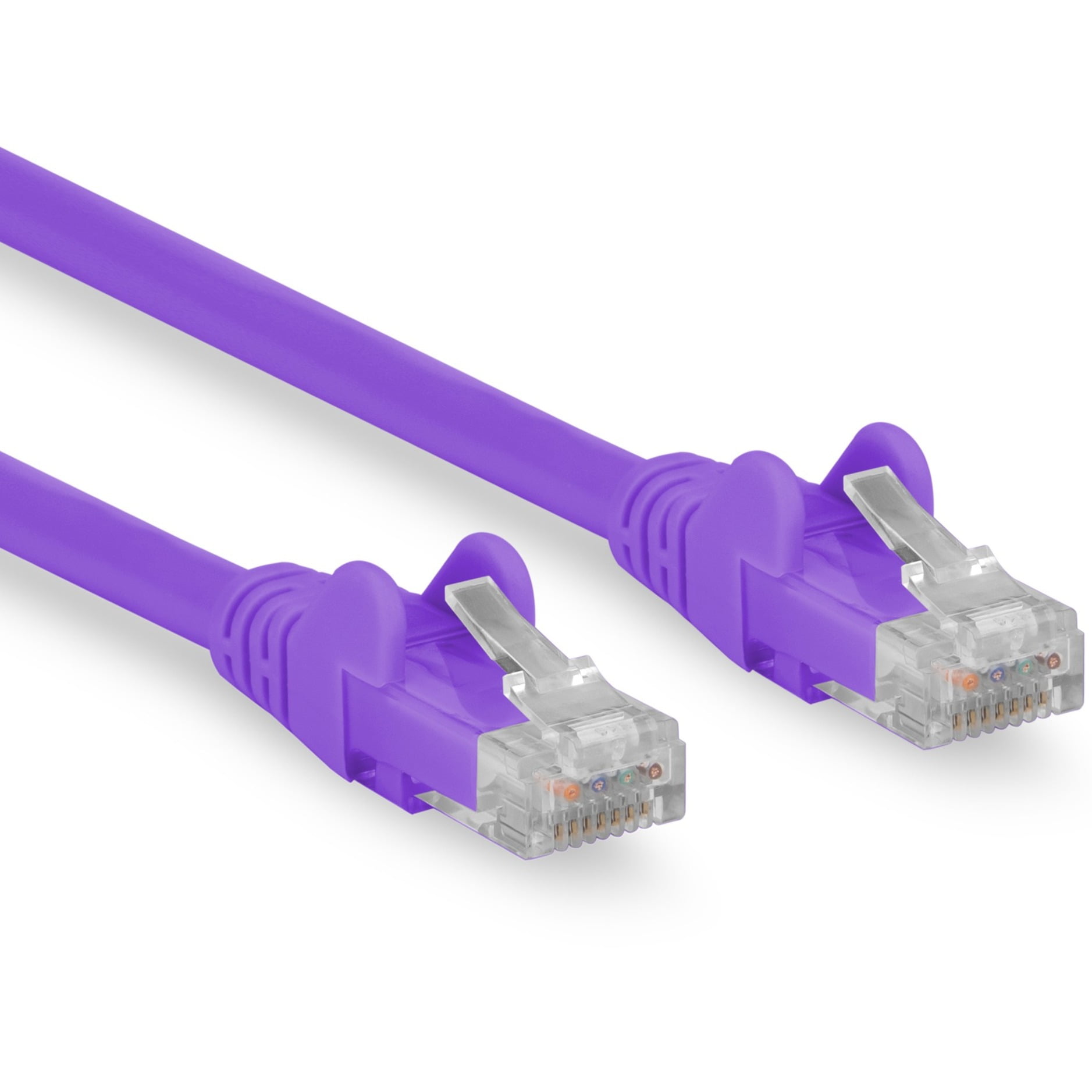 Rocstor Y10C366-PU 7 ft. CAT6 Purple Snagless 100 Percent Copper UL ...