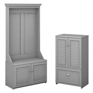 Pemberly Row 60" Hall Tree with 24 Cubbies in Espresso - Walmart.com