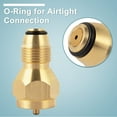 Propane Refill Adapter for 1 lb Tanks, LP Gas Exchange, Solid Brass ...