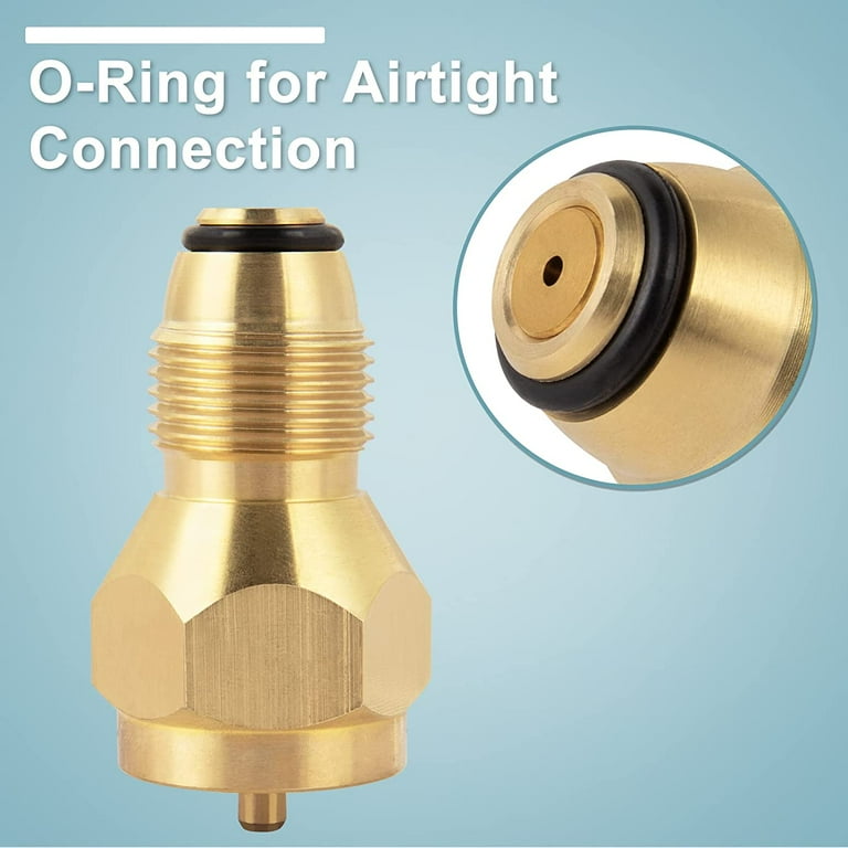 Propane Adapter Propane Refill Adapter - Brass Coupler For Refilling 1 ...