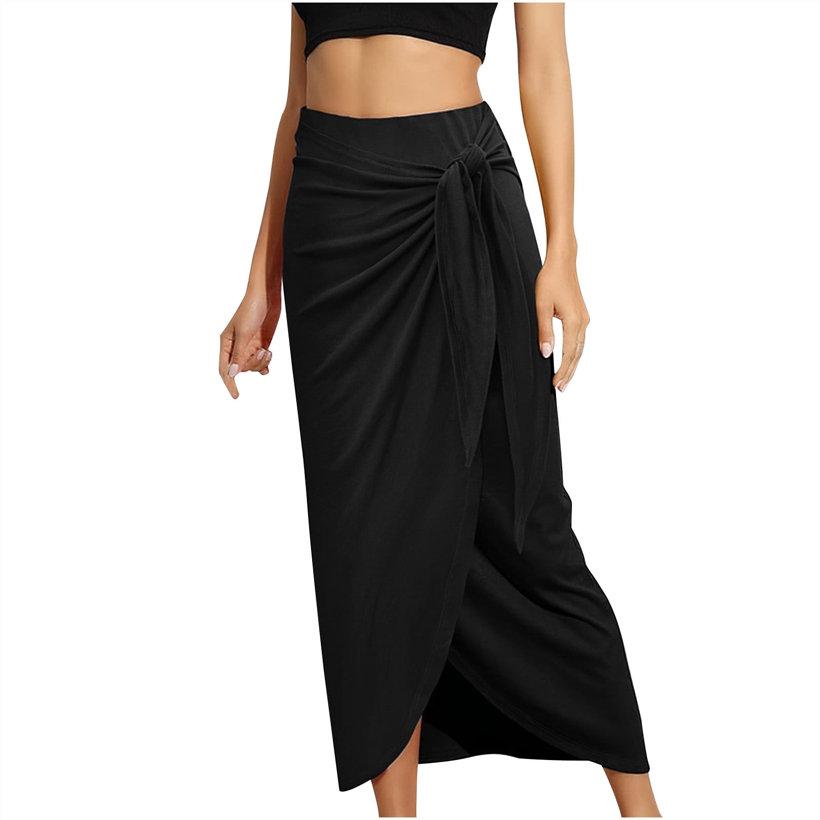 Click here for Gigrtijin Womens Maxi Skirt High Waist Wrap Pencil... prices