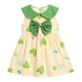 Atogsazn Toddler Girl Summer Midi Dress Kids Casual Flowy Printed Bow ...