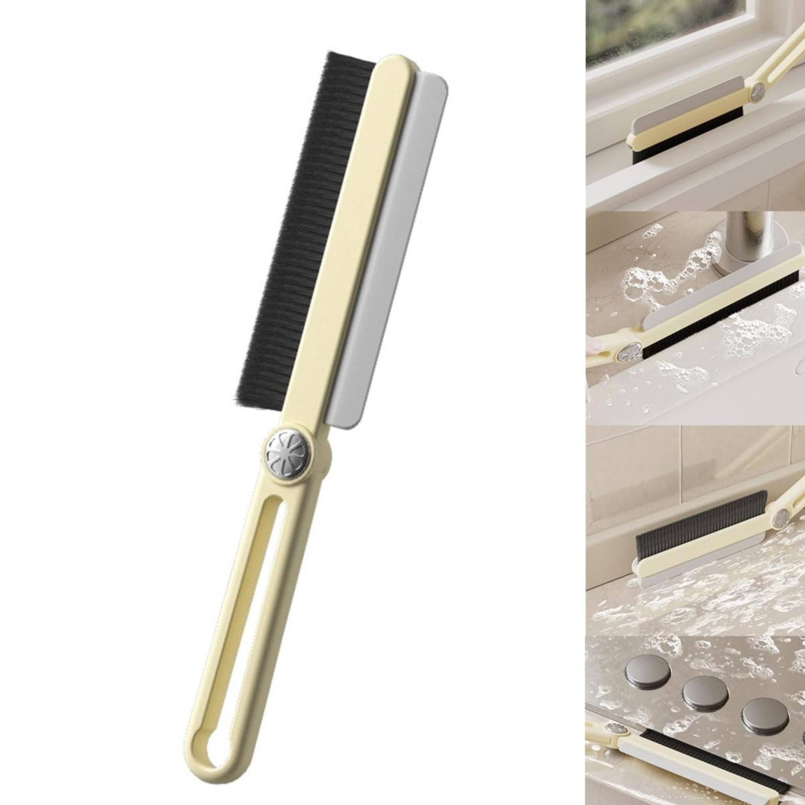 CRCMUHE Cleaning Brush Hard Cleaning Brush 2024 Upgrade Thin Cleaning Brush With Squeegee Hand ...