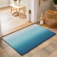 Blue Gradient Ombre Rectangle Rug 2'x3' Watercolor Blue Washable Area ...