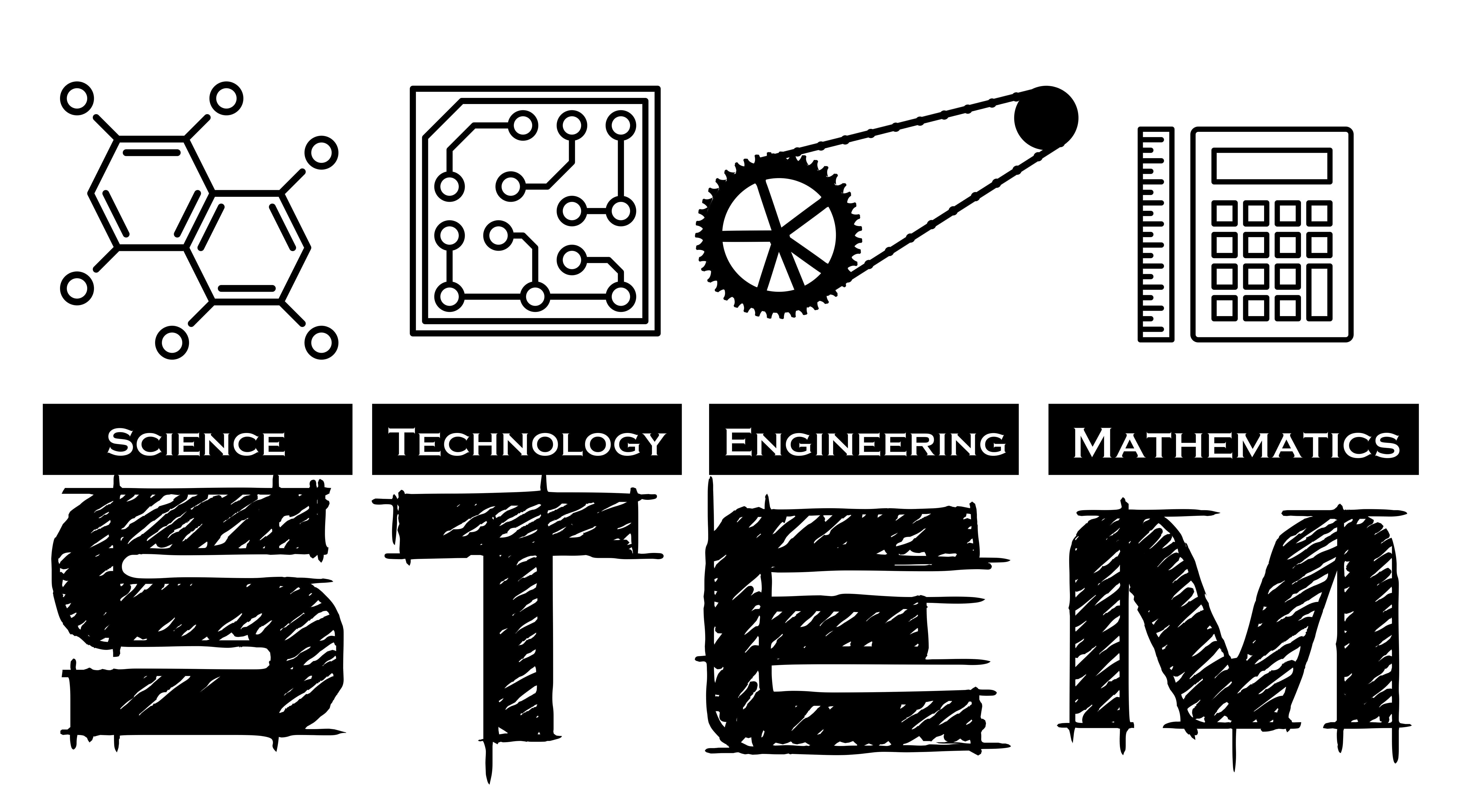 Home Wall Art Lettering Decal Design | Science Technology Engineering ...