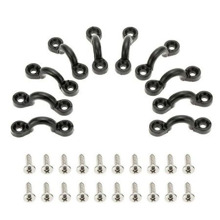 Kayak Nylon Bungee Deck Loops Tie Down Kayak Pad Eye with Screws Deck ...
