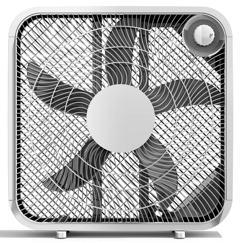 Mainstays 20" 3-Speed Box Fan, FB50-16HW, White - Walmart.com - Walmart.com