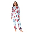 1-Pack Onesie Adult Hooded Pajamas, Soft Fleece Full Zip One Piece ...
