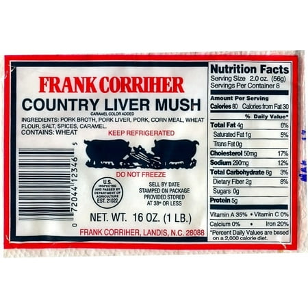 livermush nutrition facts
