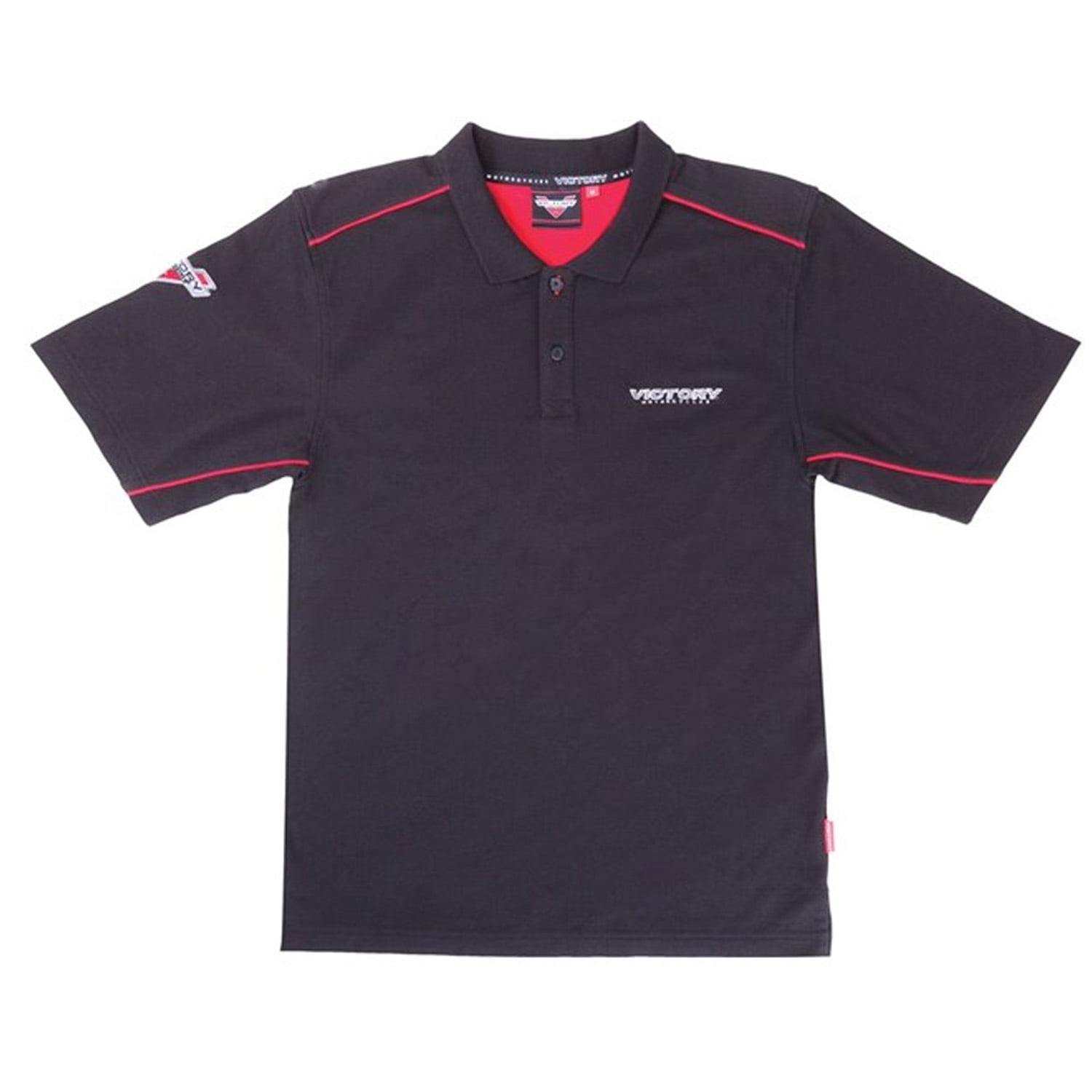 Victory Motorcycle - Victory New OEM Men's Black Brand Polo Shirt Small ...