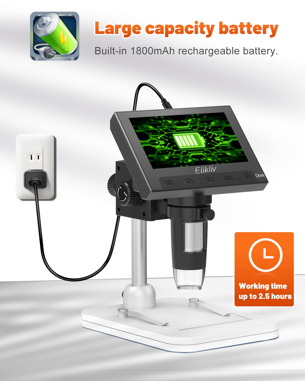 Buy Coin Microscope, 4.3 LCD Digital Microscope 1000x, USB Coin ...