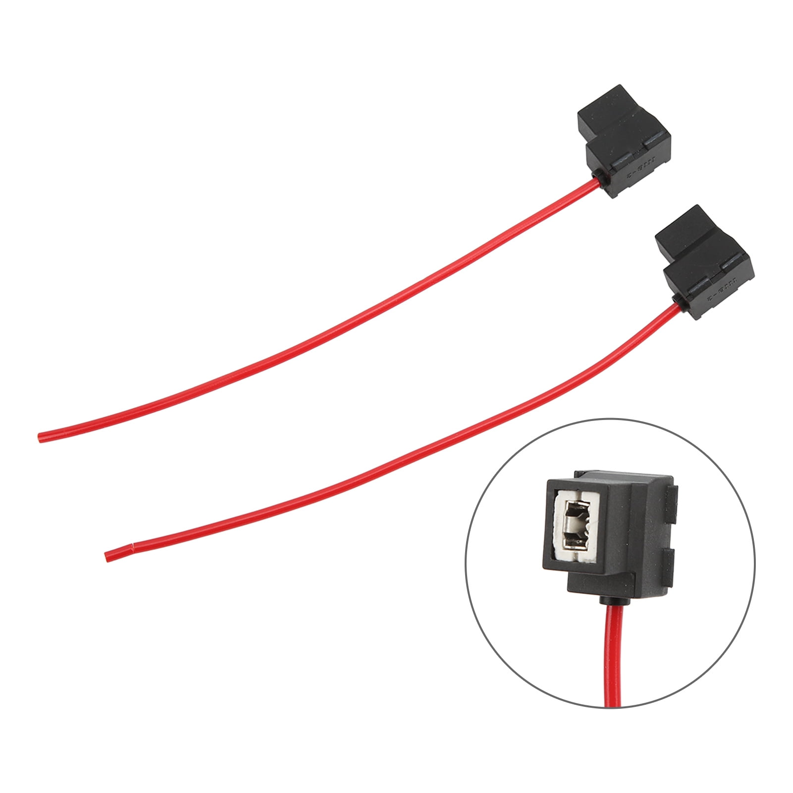 Conector de bombilla H1 cerámica ABS DC 12V-24V Curva 2PCS Plug and ...