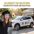 2026 Graduation Party Magnets Set – Black & Gold Glitter Design for Car ...
