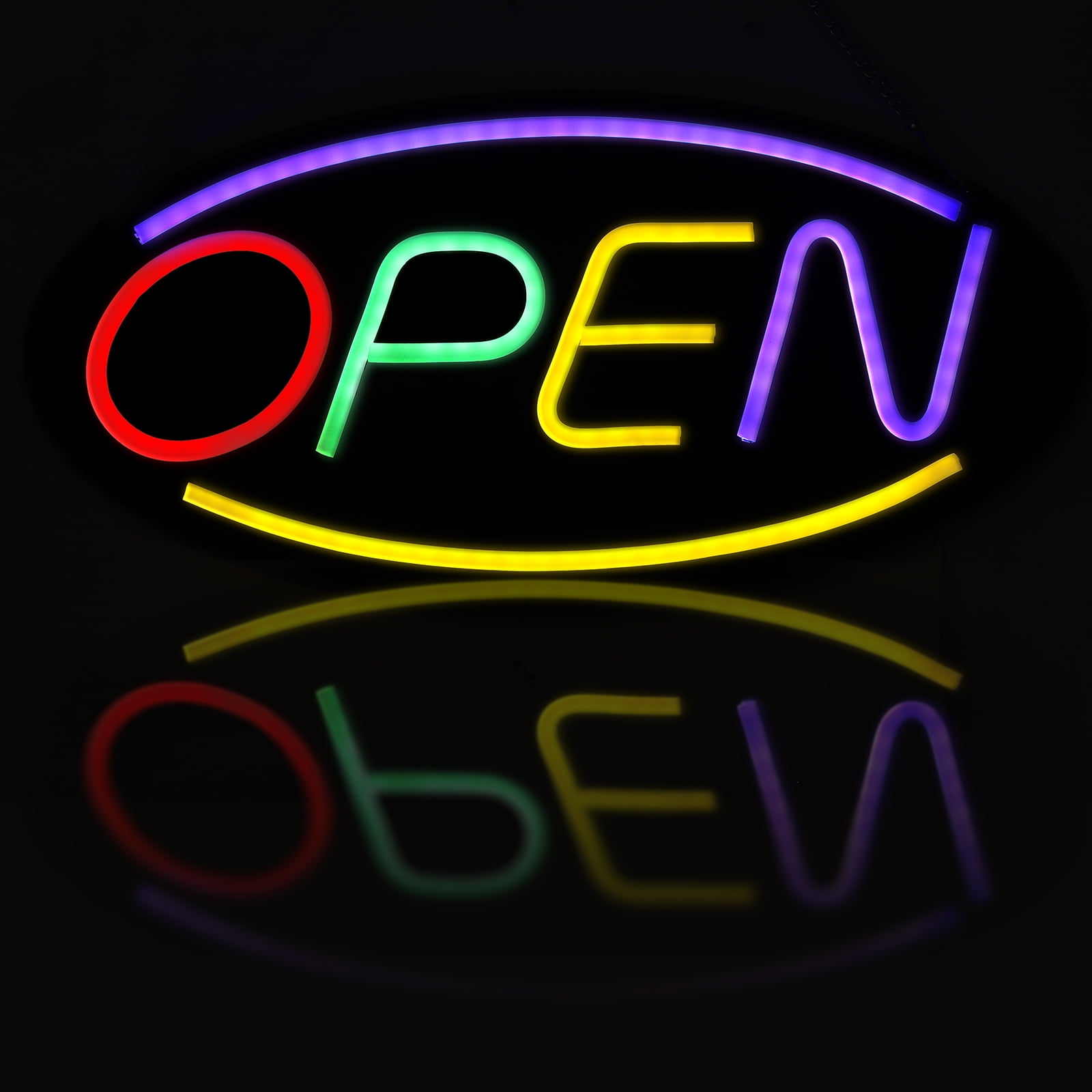 Open Sign for Business 4 Colors, 16.5"x 8" Neon LED Open Sign - Walmart.com