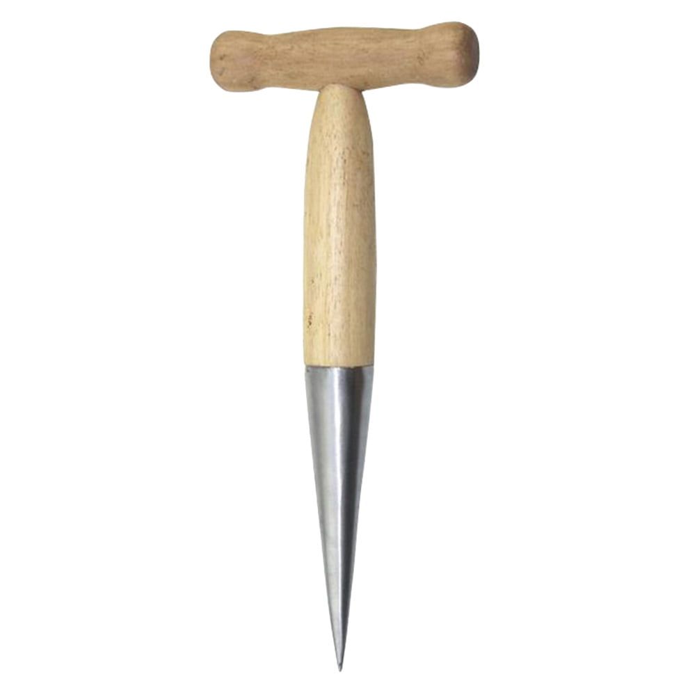 Stainless Steel Dibbler with Wooden Handle for Planting Bulb Gardening ...