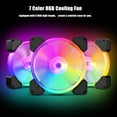Elegant Choise PC Case Fans 120mm RGB Computer Fan Quiet Cooling, Black ...