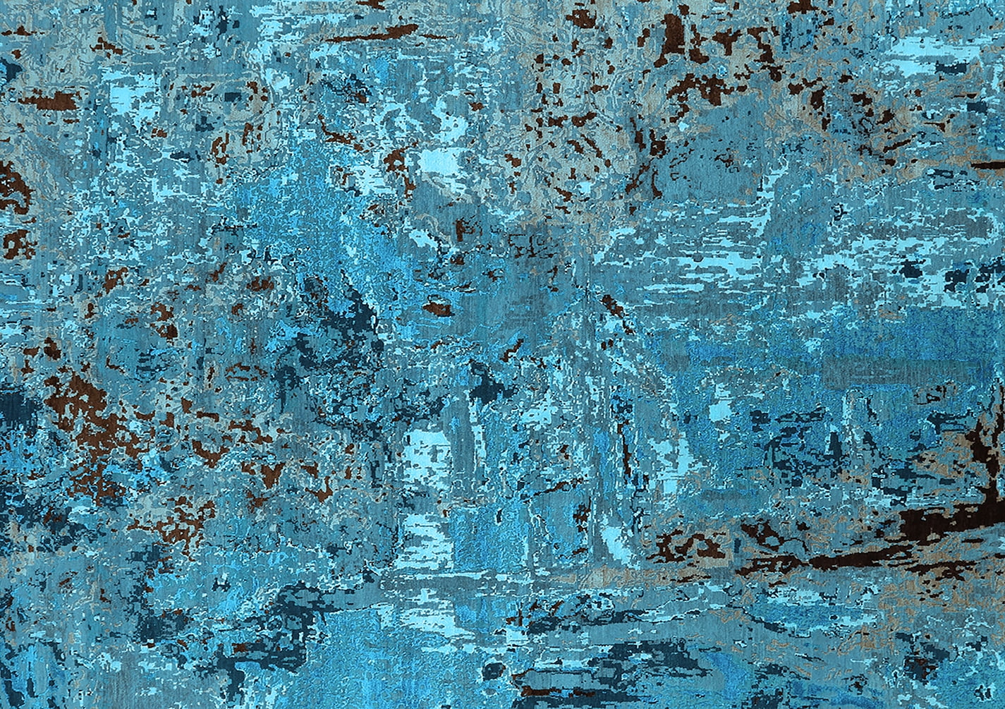 Ahgly Company Indoor Rectangle Oriental Light Blue Industrial Area Rugs ...