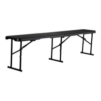Dovov 6 Feet Plastic Folding Bench, 2 Pack Portable Outdoor Picnic ...