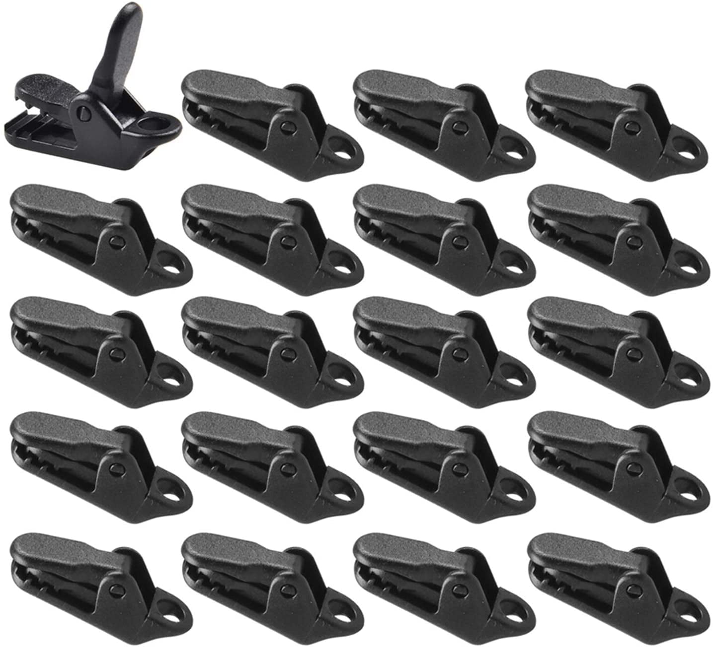 Tarp Clips Plastic Camping Tarp Clamps, Small Size, Alligator Mouth ...