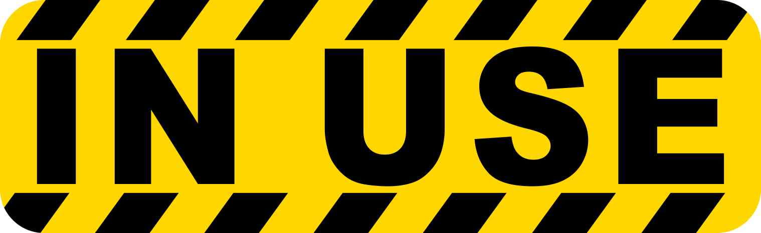 10in x 3in In Use Magnet Magnetic Caution Sign Magnets Business Signs ...