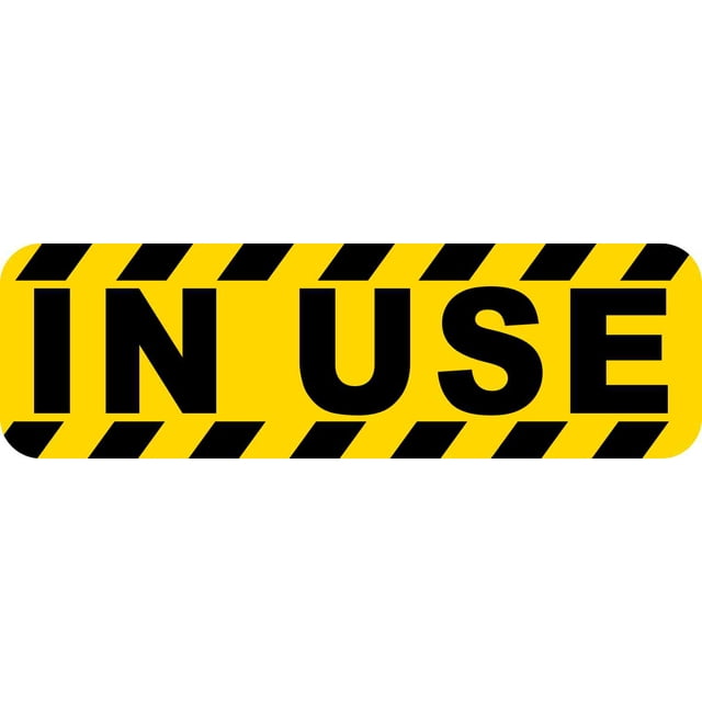 10in x 3in In Use Magnet Magnetic Caution Sign Magnets Business Signs ...