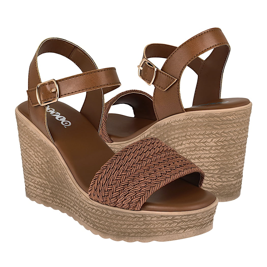 SANDALIAS DAMA STYLO 285 TEXTIL CAFÉ | Bodega Aurrera en línea