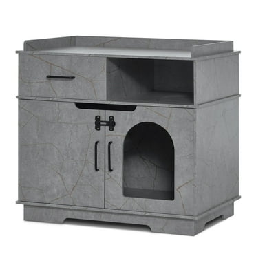 MCombo XL Kitty Enclosure, Large Entry, Jumbo Size Hideaway Cabinet ...