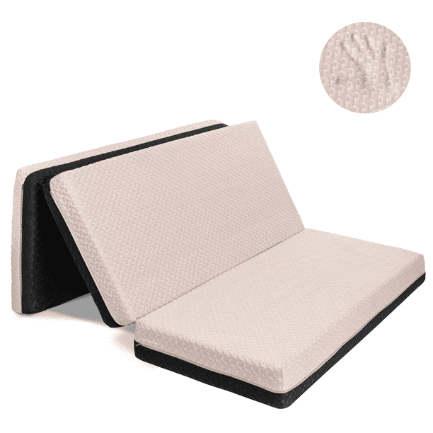 Milliard Dual Sided Premium Tri Folding Mattress, Memory Foam with ...