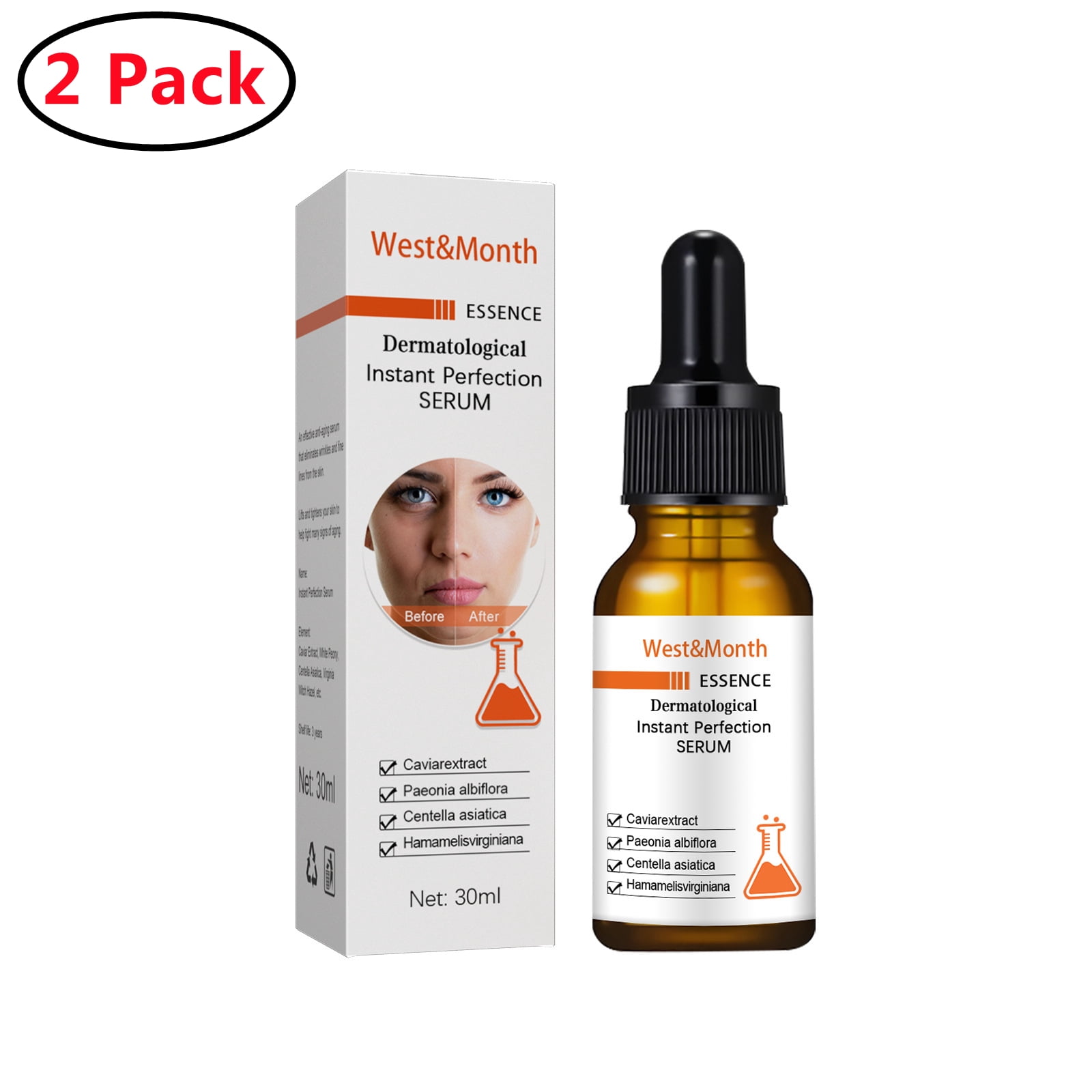 3 Pack Anti-Wrinkle Deep Wrinkle Face Serum with Retinol to Reduce Crow ...