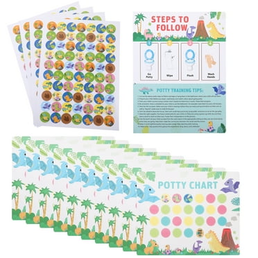 1 Set Potty Training Chart and Sticker Toddlers Potty Training Sticker ...