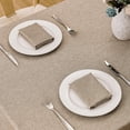 2 Pack Rectangle Tablecloth, 60x84 inch, Water Resistant Wrinkle Free ...