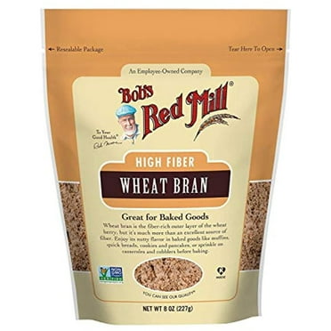 Bob's Red Mill Whole Grain Unprocessed High Fiber Wheat Bran, 16 oz Pkg ...