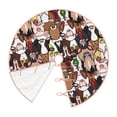 Christmas Tree Skirt - funny farm pig cow cat face Halloween Tree Skirt ...
