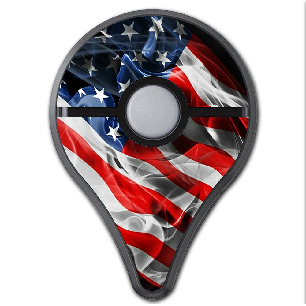 Skins Decals For Pokemon Go Plus (2-Pack) Cover / American Flag Waving ...