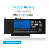 KingSener 6MT4T Battery E5470 battery E5570 battery Compatible with ...