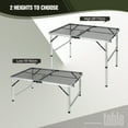 REDCAMP Portable Folding Grill Table, Adjustable Height, Lightweight ...