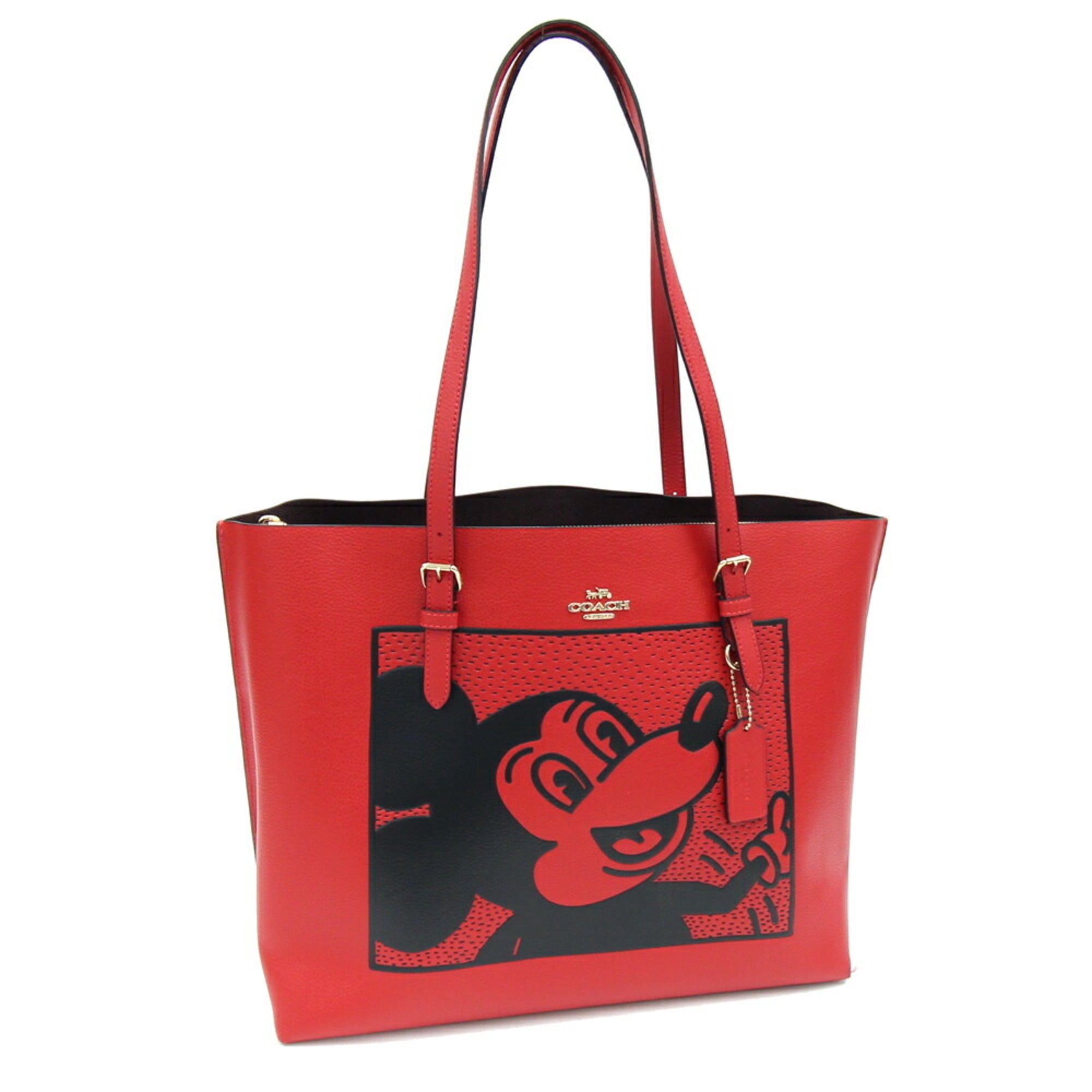 Pre-Owned Coach Tote Bag Disney Keith Haring Collaboration Mori C7233 ...