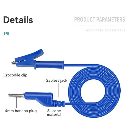 1M DC Banana Plug Multimeter Voltage Power Cable Test Power Cable ...