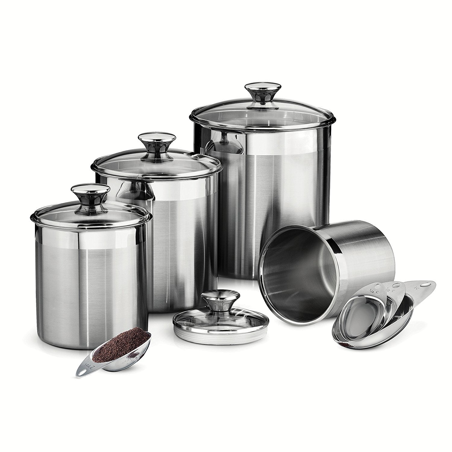 Click here for Tramontina 8-Piece Stainless Steel Canister And Sc... prices