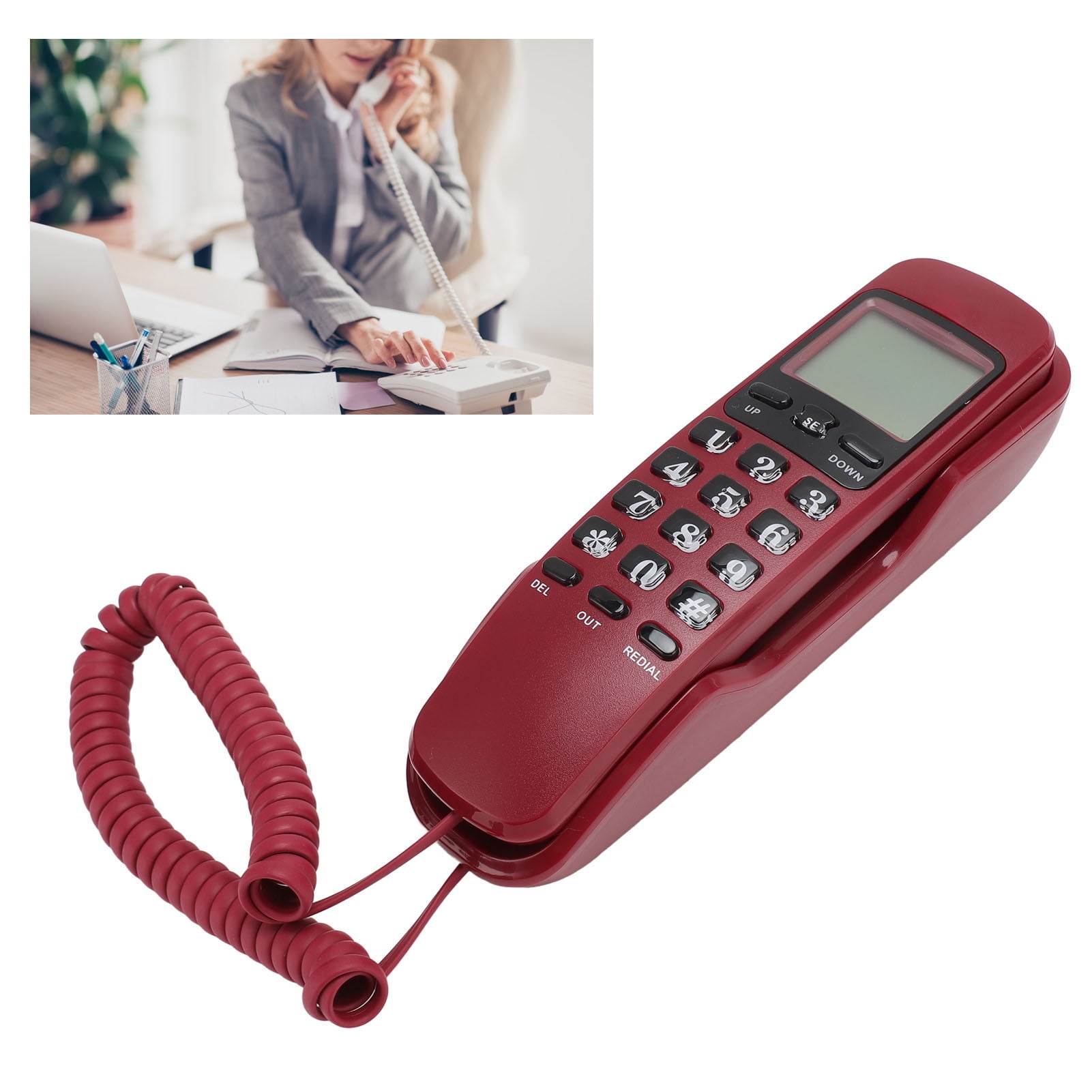Click here for Estink Wall Corded Telephone  Red Corded Phone Sup... prices