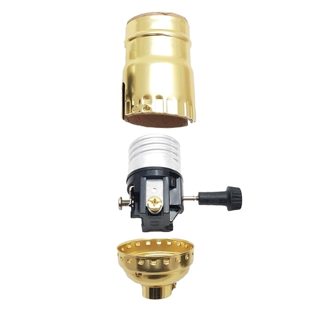 B&P Lamp® Turn-Knob Lamp Socket With 3-Way Turn-Knob - Walmart.com