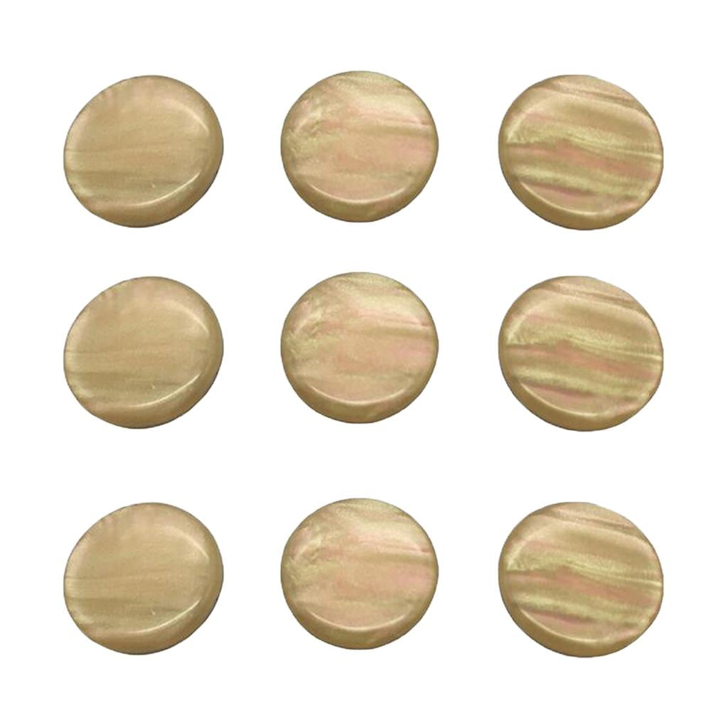 9 Pieces / Pack Trumpet Cornet Palm Key Buttons Inlays Parts - Walmart.com