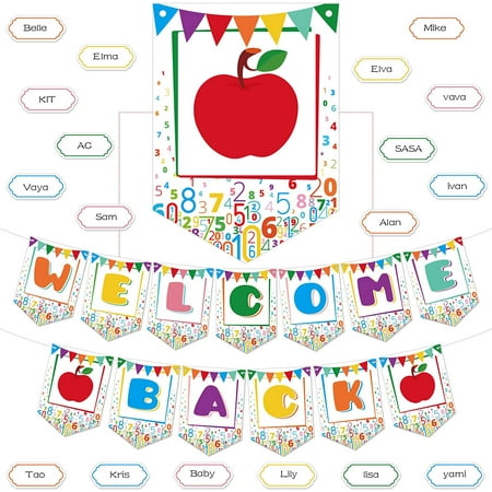 Welcome Back Banner Decorations Classroom Decoration Welcome Back ...