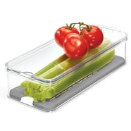 iDesign, Stackable Refrigerator and Pantry Berry Crisp Bin, Clear and ...