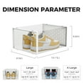Pinkpum Stackable Sneaker Containers, Clear Plastic Shoe Storage Boxes ...