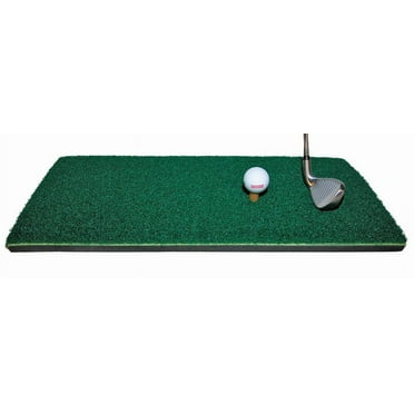 Dual-Surface Hitting/Practice, Chipping and Driving Golf Grass Mat with ...