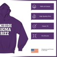 Skibidi Sigma Rizz Unisex Hoodie Funny Goat Gyatt Meme Zoomer Viral ...