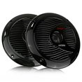 Pair PLMR60B Pyle 6 1/2" Dual Cone Waterproof Stereo Speaker System ...