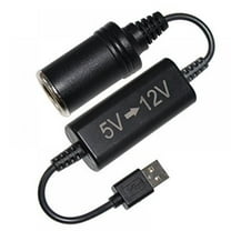 USB Cigarette Lighter Adapter - FITE ON USB A Male to 12V Car Cigarette Lighter Socket Female ...