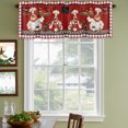2 Pack Chefs Valance for Window Food Coffee Cookies Steak Red Plaid ...